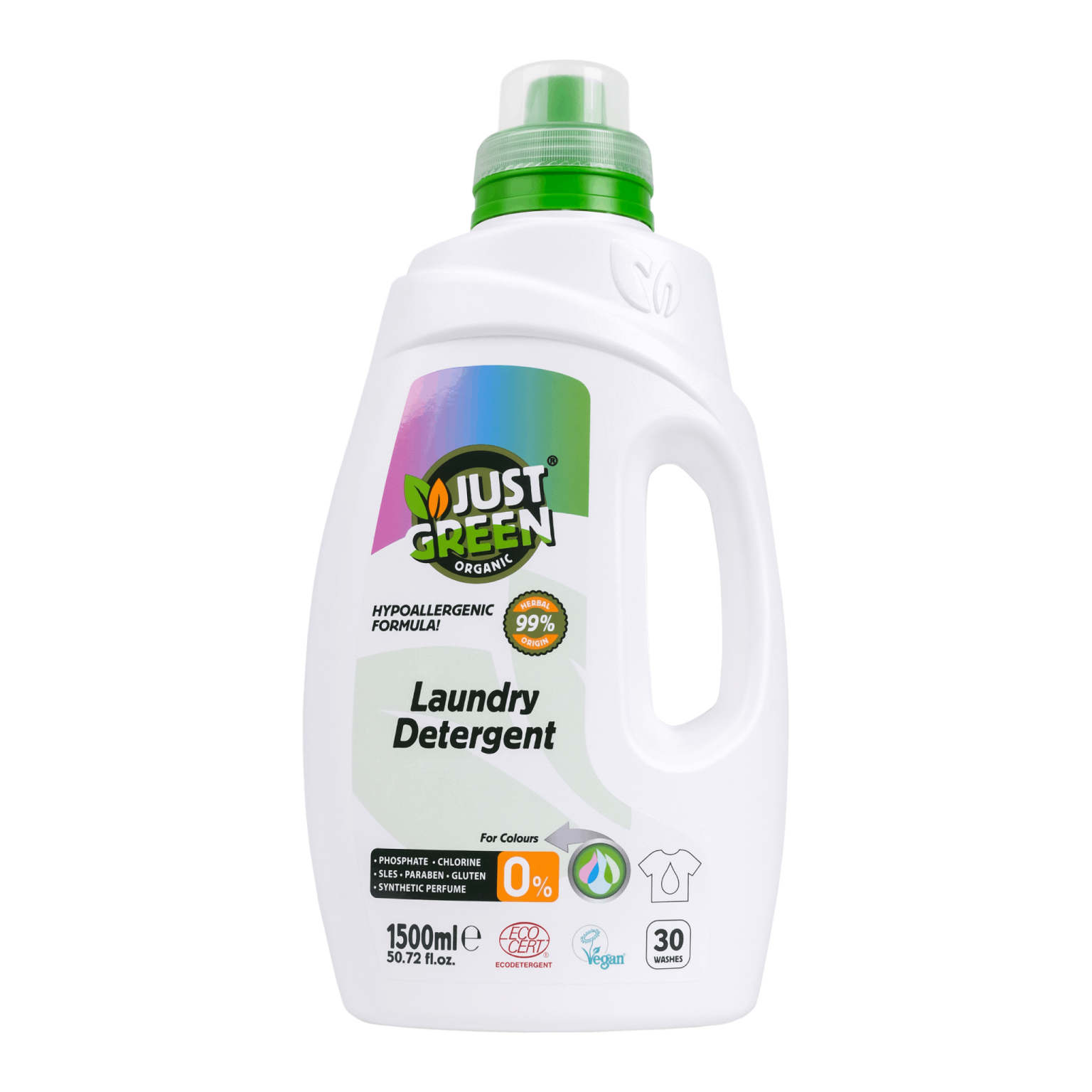Laundry Liquid for Colour 1500ml – Just Green Organic